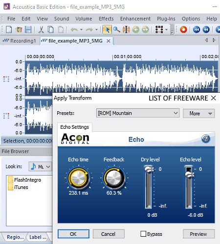 Best Free Software To Add Echo To Audio For Windows