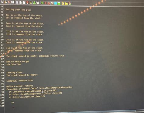 Solved A Driver That Demonstrates The Class Linkedstack
