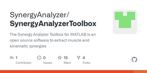 Github Synergyanalyzersynergyanalyzertoolbox The Synergy Analyzer Toolbox For Matlab Is An