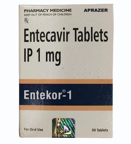 1mg Entercavir Tablets Ip At Rs 1350bottle In Mumbai Id 2854702269591
