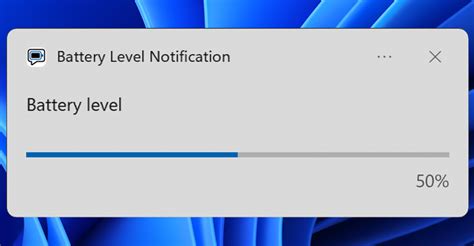 Workstation Master Battery Level Notification