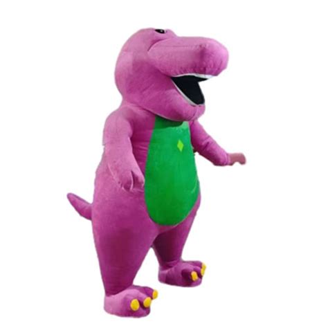 Adult Inflatable Purple Barney Dinosaur Costume For Birthday Party