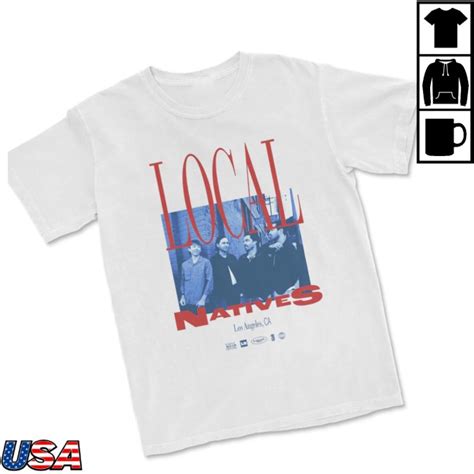 The Local Natives Store Merch White Photo Tee Newest Fashion Trends