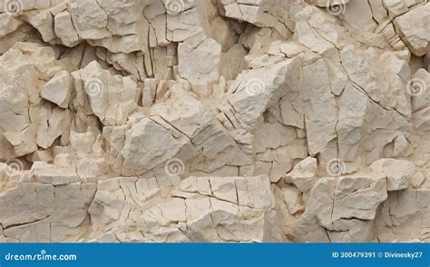 Artisanal Impressions Chiseled Limestone Background Ai Generate Stock