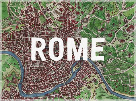 Rome Printable Map