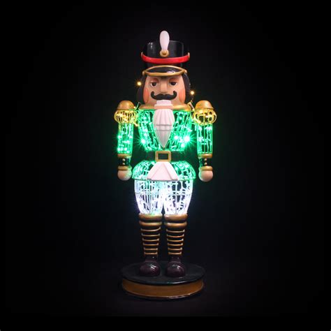 Glowing Nutcracker Statues Life Sized Christmas Decoration