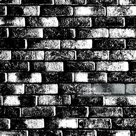벽돌 벽 그런지 텍스처 검은 먼지 가루 긁힘 패턴 추상적인 거친 배경 벡터 디자인 아트워크입니다 텍스처 효과 크랙 걸레에 대한 스톡 벡터 아트 및 기타 이미지 Istock