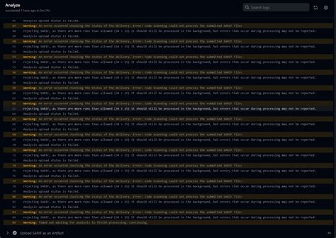 SARIF Result Not Uploaded Issue Github Codeql Action GitHub