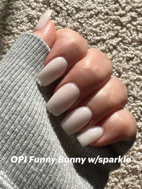 Opi Funny Bunny W Sparkle Opi Funny Bunny Bunny Nails White Sparkle