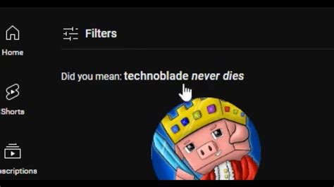 Technoblade Never Dies Youtube Search Easter Egg Youtube