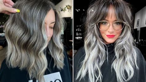 30 Flawless Examples Of Gray Blending For Dark Hair In 2024
