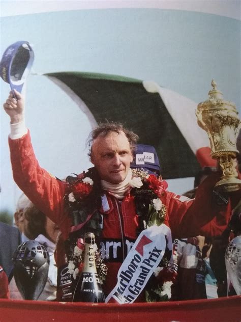 Niki Lauda Celebrating His Victory At The 1982 British Grand Prix Only 6 Days To Go Now Until
