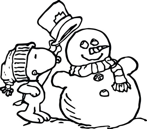 Snoopy Printable Coloring Pages
