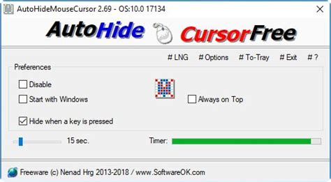 AutoHideMouseCursor Voor Windows Gratis Download
