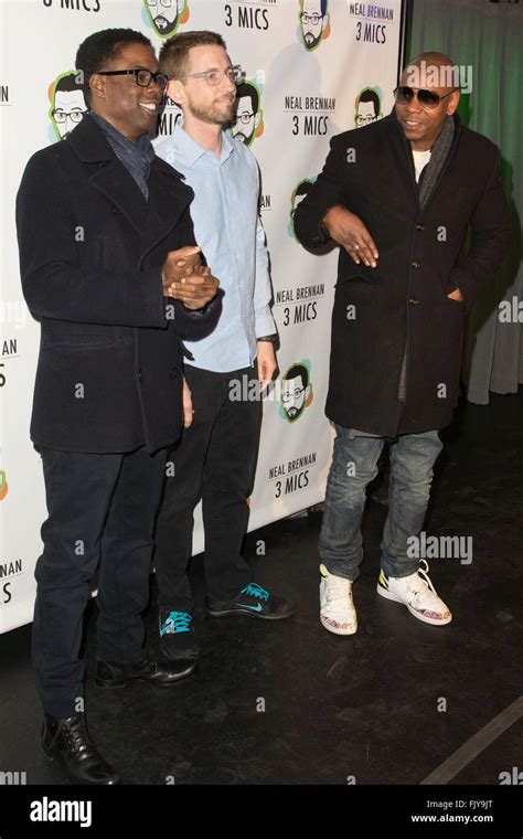 New York Ny Usa 3rd Mar 2016 Chris Rock Neal Brennan Dave Chappelle At Arrivals For