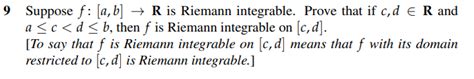 solved suppose f [a b]→r is riemann integrable prove that