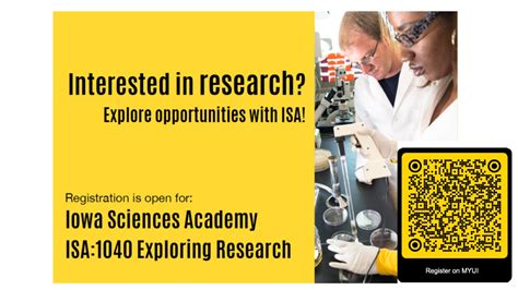 Interested In Learning About Research On Campus Iowa Sciences Academy College Of Liberal