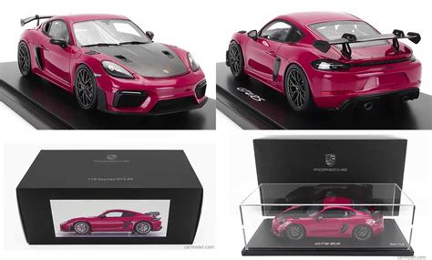 118 Spark Décline La Porsche 718 Cayman Gt4 Rs En Star Ruby Pdlv