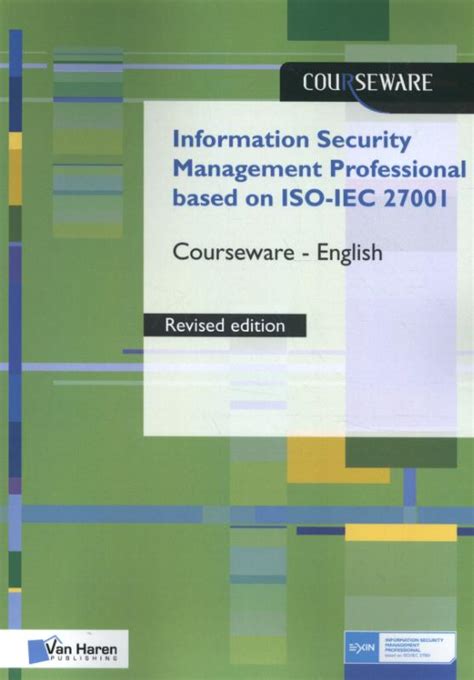 Boek Information Security Management Professional Based On Iso Iec 27001 Courseware English
