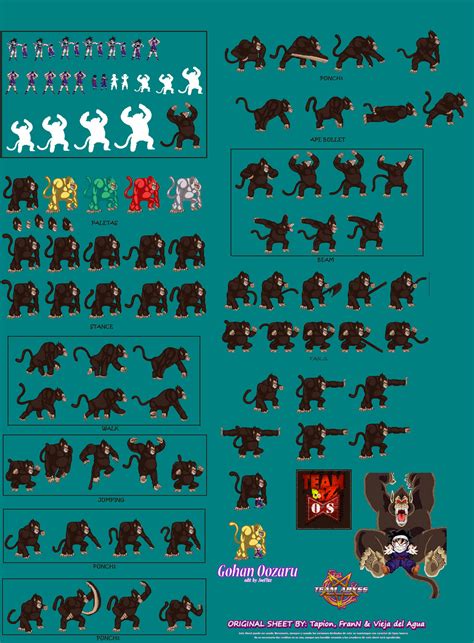Gohan Oozaru Sprite Sheet Mugen Dragon Ball By Joeflizz On Deviantart