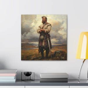 Highlander Warrior Scottish Highlands Scottish Ts Canvas Gallery
