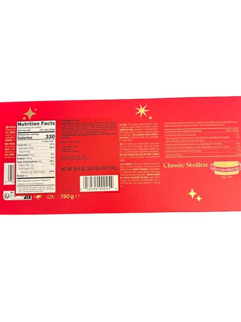 Classic Christmas Stollen Kuchenmeister Old Europe Foods