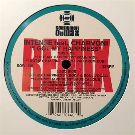 I Got My Happiness Remixes Intense Dnr Vinyl