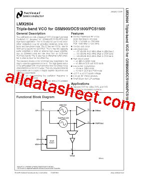 DCS1800 Datasheet(PDF) - National Semiconductor (TI)