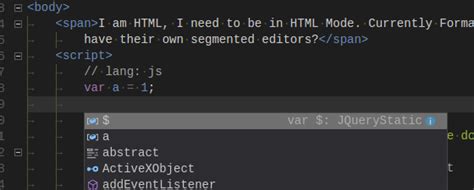Vscode Needs To Support Html Js Css Mixed Mode Issue Microsoft Vscode GitHub