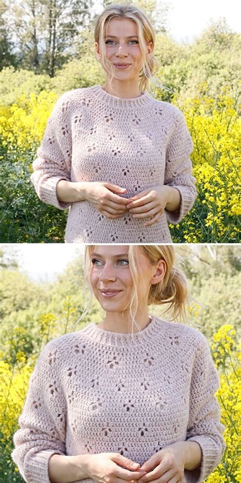 66 Crochet Sweaters For Women Virkmönster Crochet Pattern Knitting Pattern