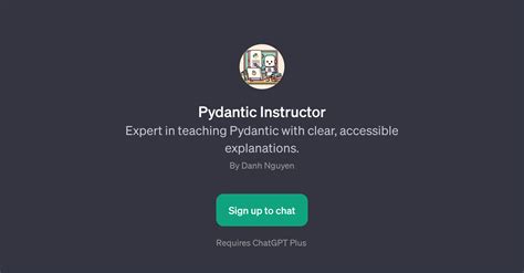 Pydantic Instructor Pydantic Tutoring Taaft