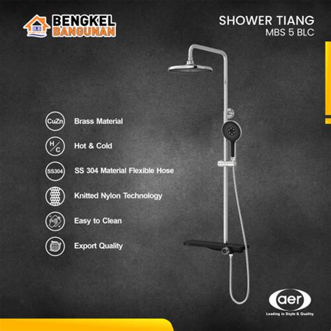 Jual Aer Mixer Bathub Shower Set Panas Dingin Kran Air Keran Mbs 5