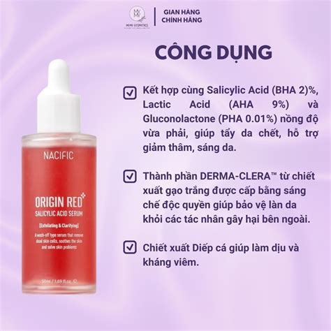 Mua Tinh Chất Tẩy Tế Bào Chết Nacific Origin Red Salicylic Acid Serum