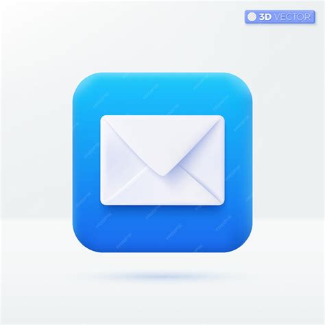 premium vector email app icon symbols mobile interface message send