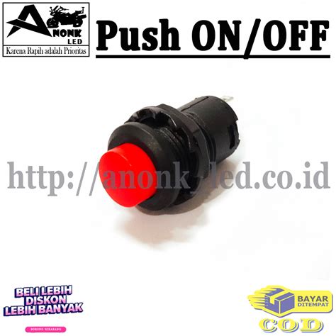 Tombol Saklar Push ON OFF MERAH Saklar Push On Off Mini Pin Merah Lazada Indonesia