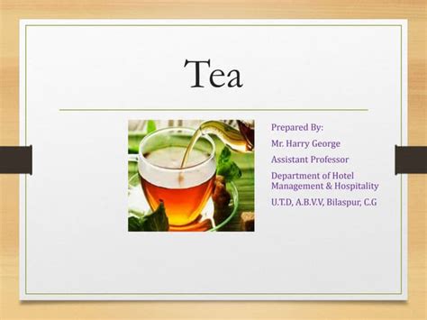 Process Flow Chart Tea Processing Pptx