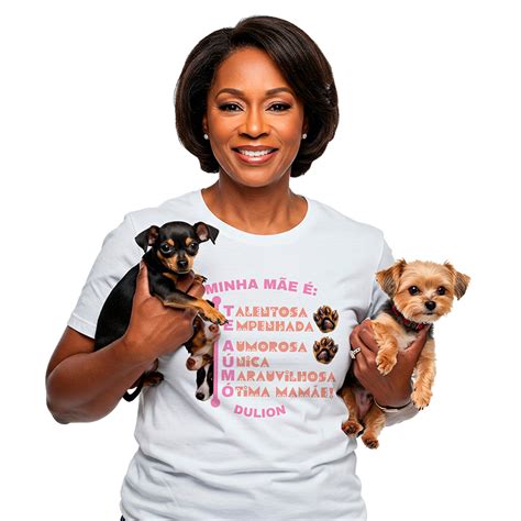 Minha MÃe É T Shirt Branca Dulion