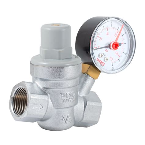 Редуктор давления PROFACTOR мембранный, с манометром, 3/4" PF PRV 254G ...
