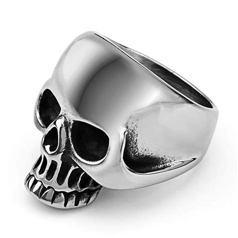 해골 바위 반지 도매 패션 큰 남자 반지 316 스테인레스 스틸 반지 남자 보석ring 316stainless Steel