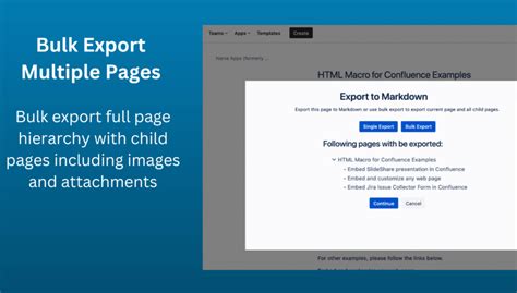 markdown exporter for confluence atlassian marketplace