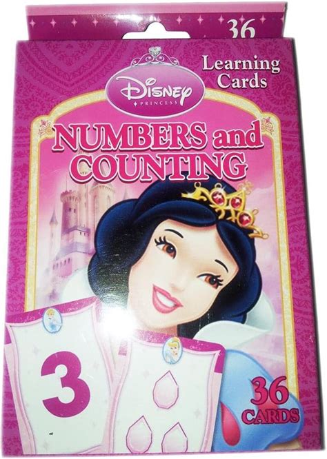 Disney Princess Numbers And Counting Learning Game Cards