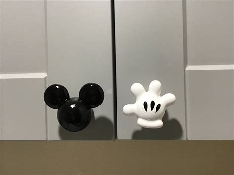 Mickey Mouse Ears Drawer Knob Cabinet Pull Metallic Gold Etsy