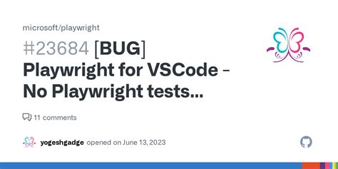 Bug Playwright For Vscode No Playwright Tests Found · Issue 23684