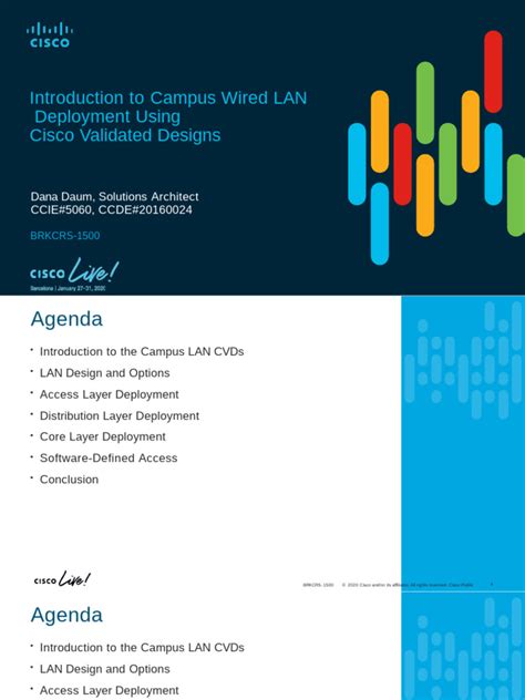 introduction to campus wired lan deployment using cisco validated