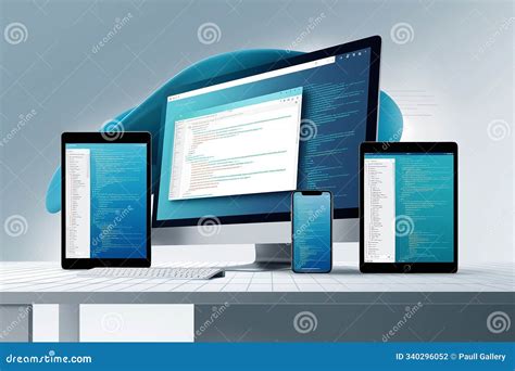 Web Development Coding And Programming Responsive Layout Internet Site
