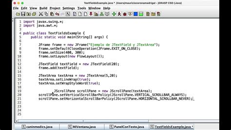Ejercicio 3 Realizar Jtextfield Y Jtextarea Youtube