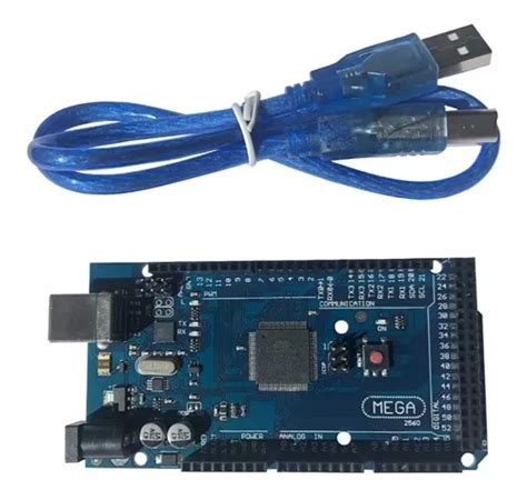 Placa Compatível Arduino Mega 2560 R3 Atmel Mega16u2 C Cabo Frete Grátis