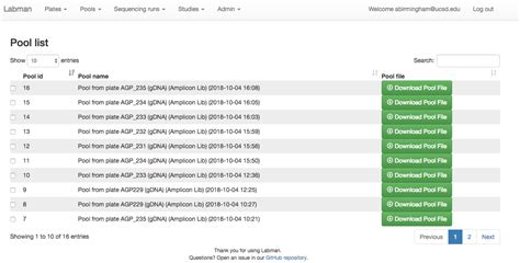 speed up pool list response or add wait message · issue 364 · biocore