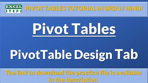 10 Excel Pivottable Design Tab A Complete Overview Pivottable Styling