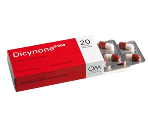Dicynone 500mg Capsules 20s